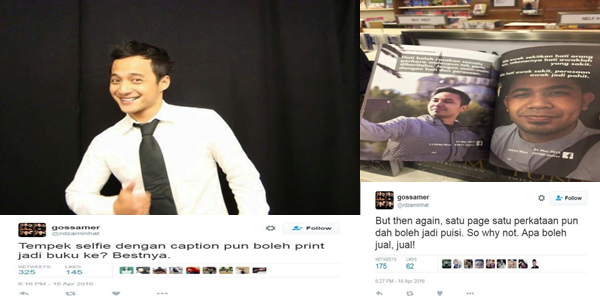 Redza Minhat Sindir Hafiz Hamidun Terbit Buku Penuh Selfie?